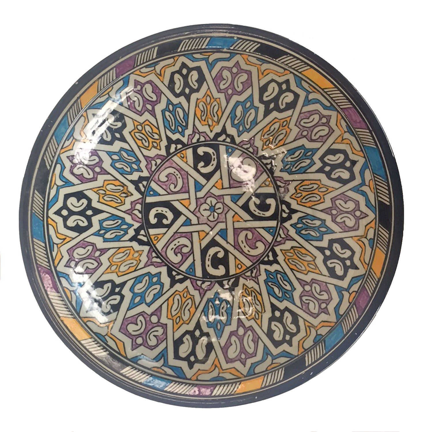 Bol en céramique peint à la main, Maroc F031 – Casa Moro